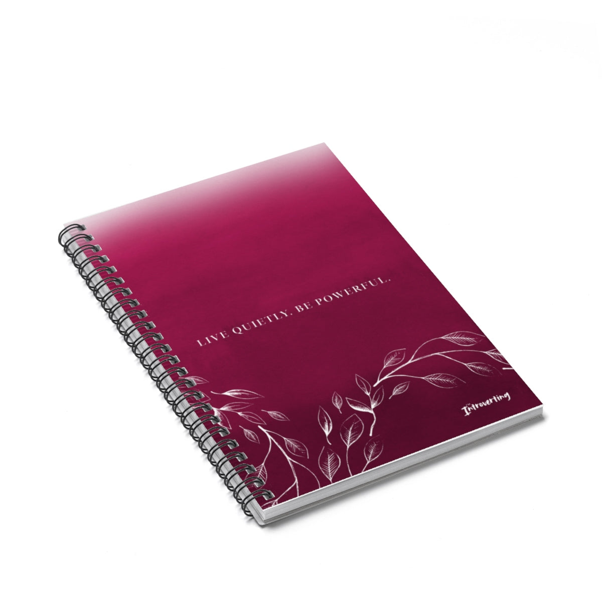 Ruby Red Quietly Powerful Spiral Notebook – I'm Introverting