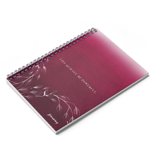 Ruby Red Quietly Powerful Spiral Notebook – I'm Introverting